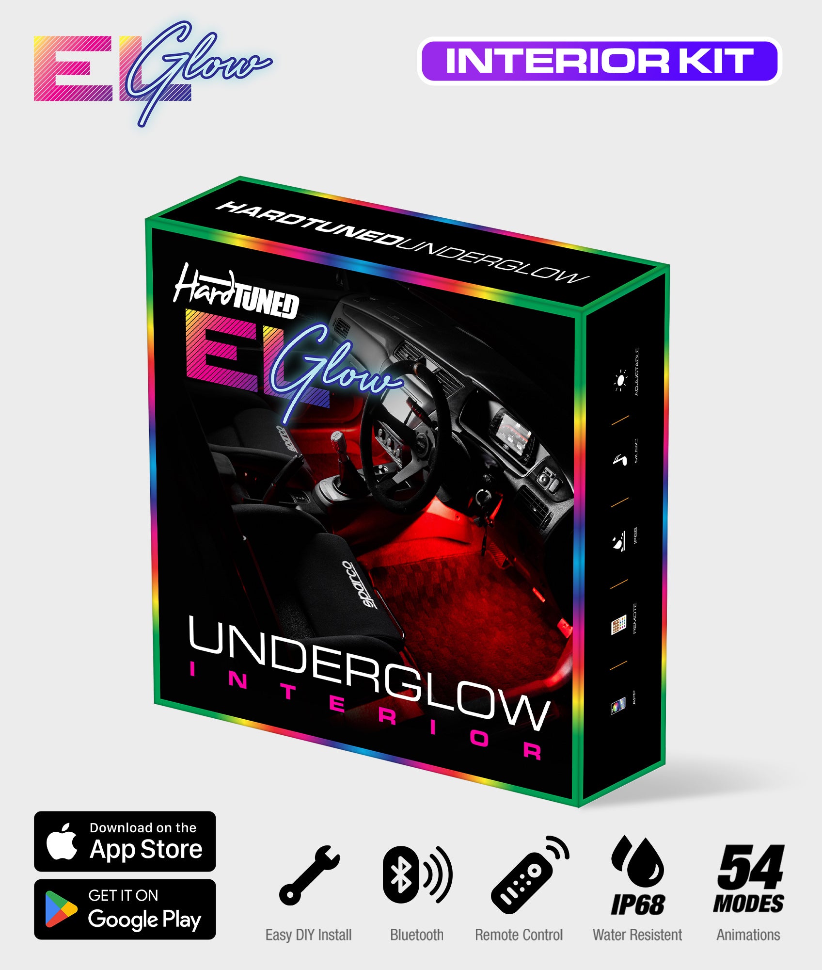 ELGlow® Interior Glow Kit - Easy-to-Install Interior Car Lighting ...