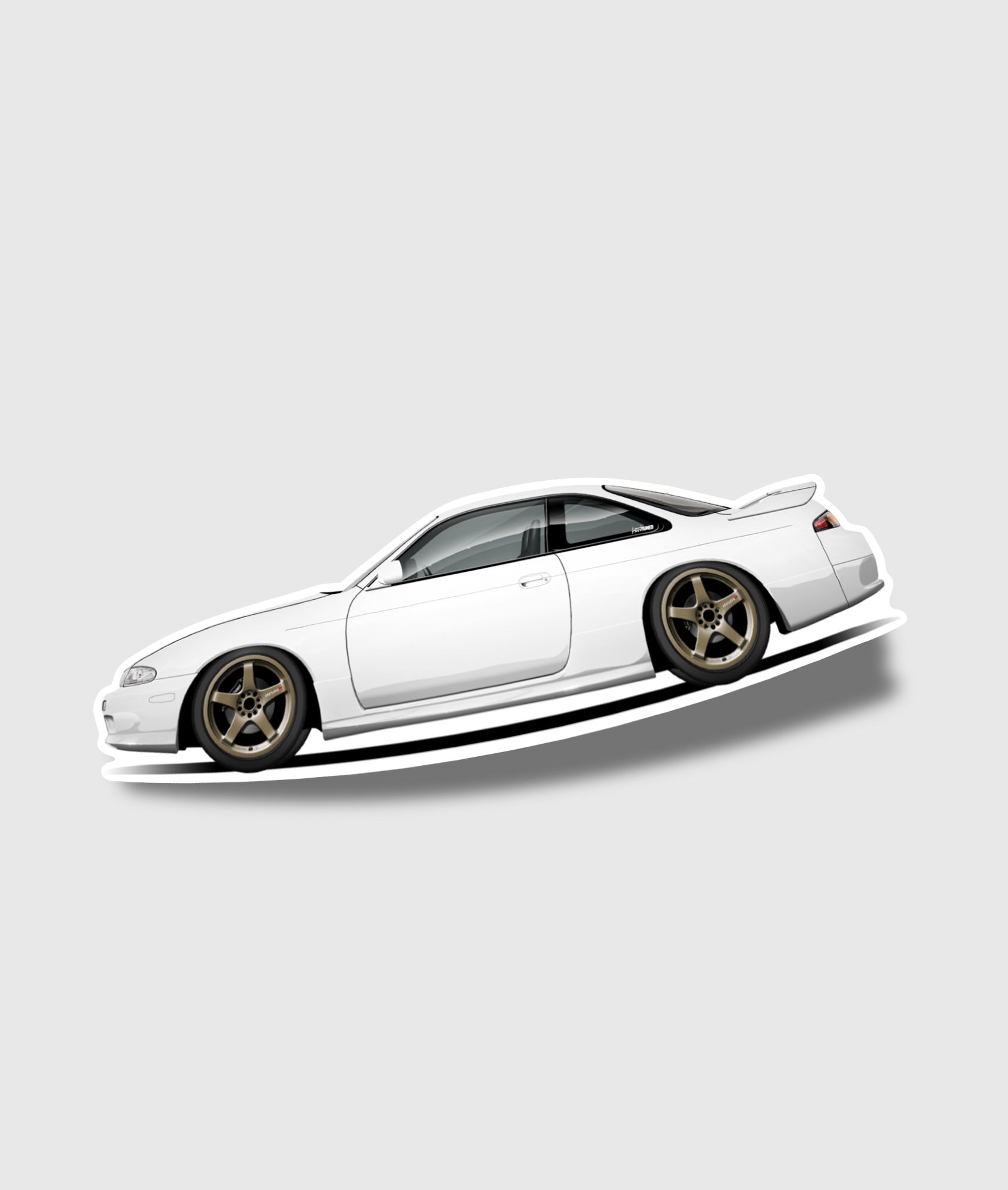 Nissan Zenki S14 Sticker - White – Hardtuned