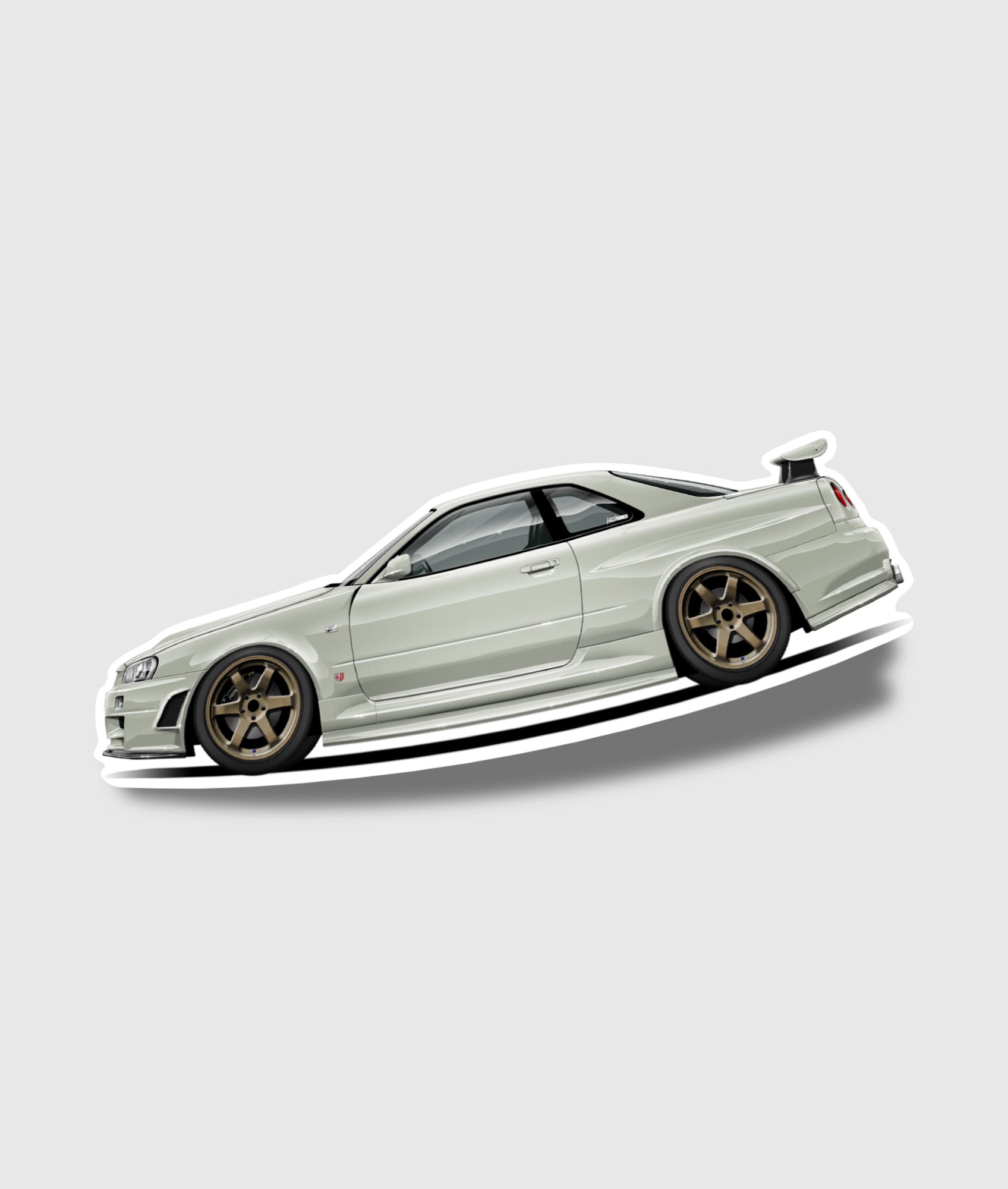 Nissan R34 Skyline Sticker - Hardtuned